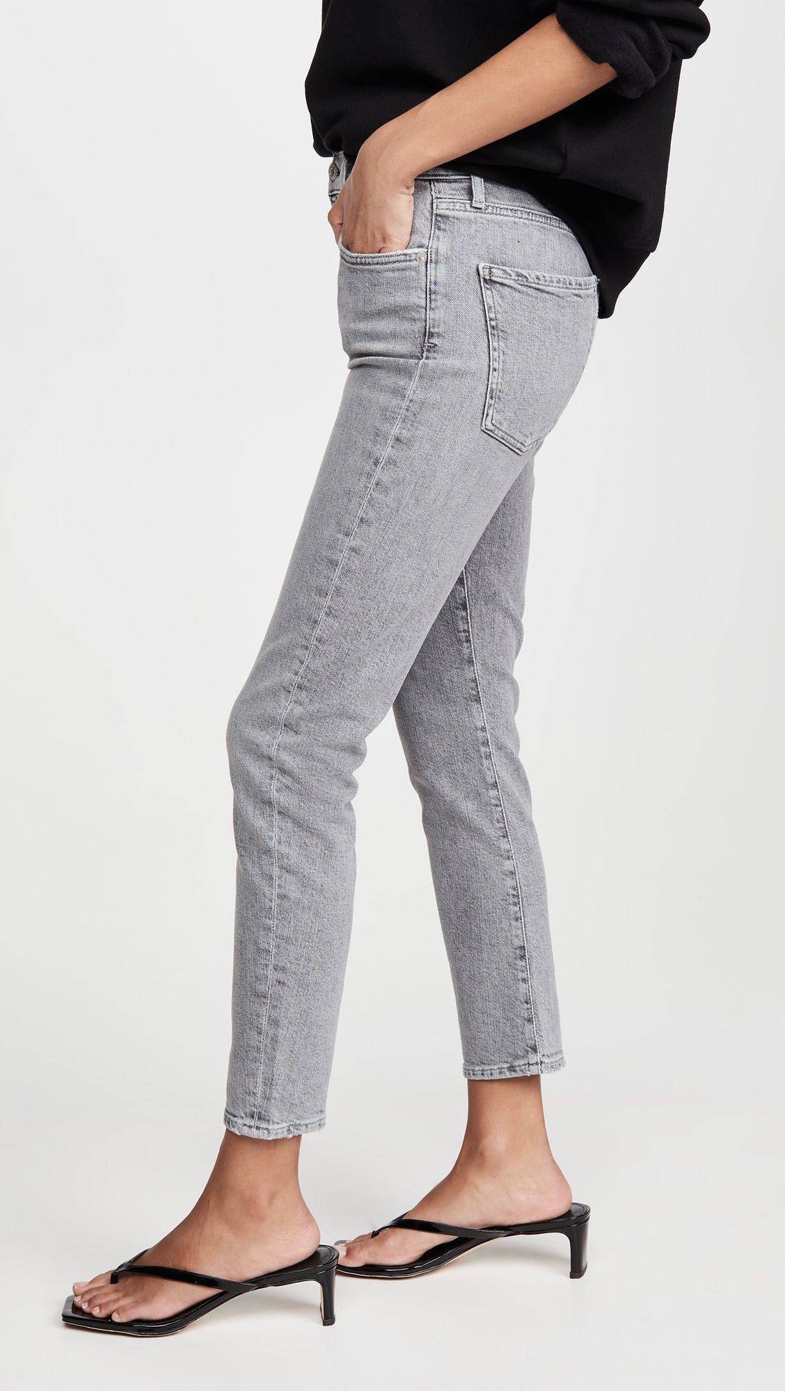 AGOLDE Toni Slim Straight Jeans Mirror - munimoro.gob.pe