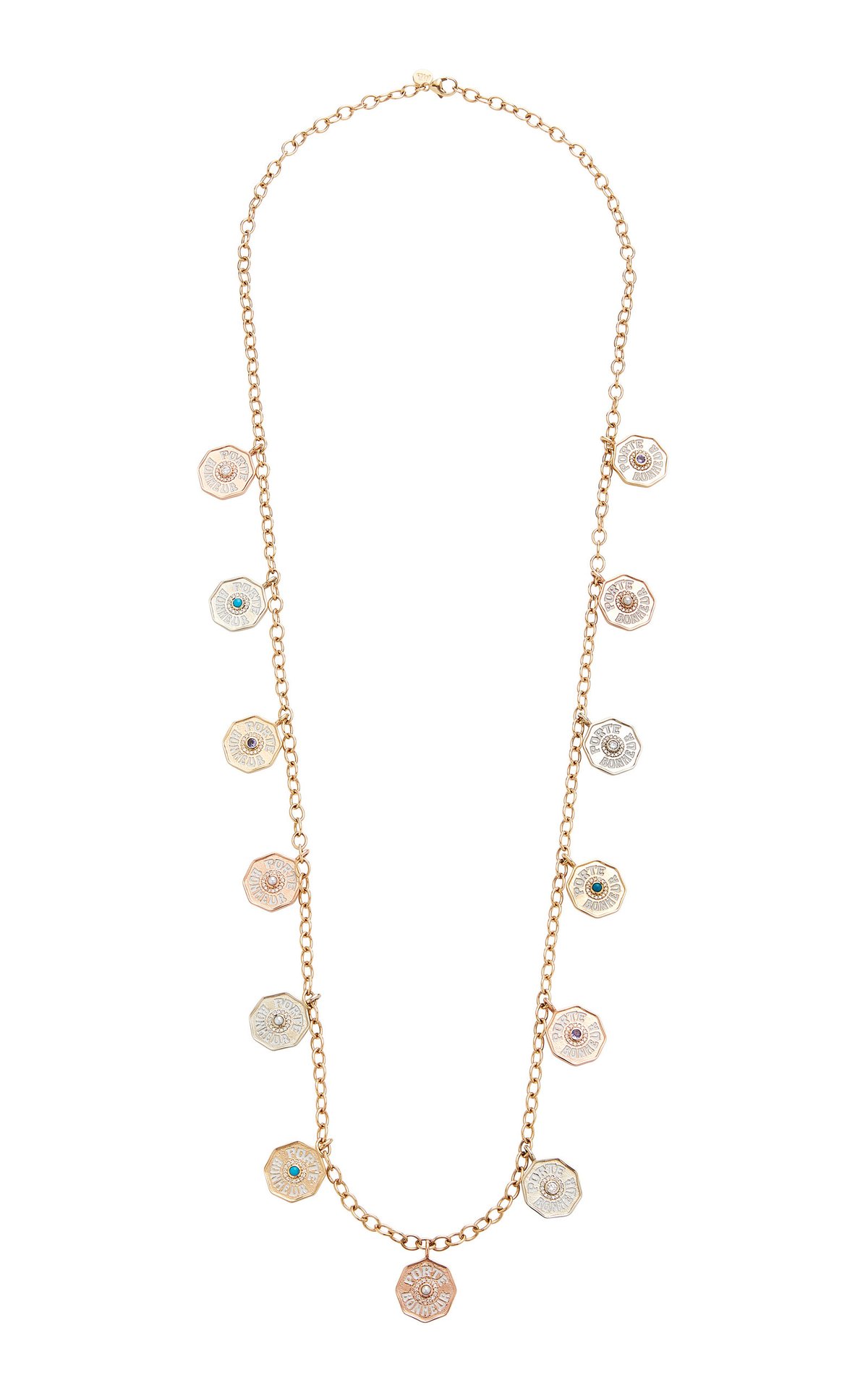 MARLO LAZ 14k Multi-stone Necklace - Gold | Editorialist