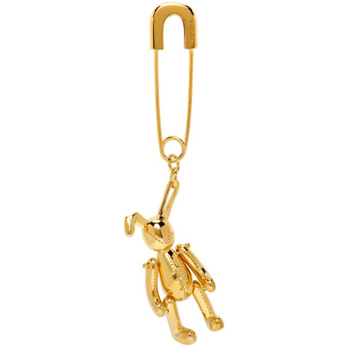 Buy AMBUSH Single Bunny Charm Earring - Gold At 47% Off | Editorialist