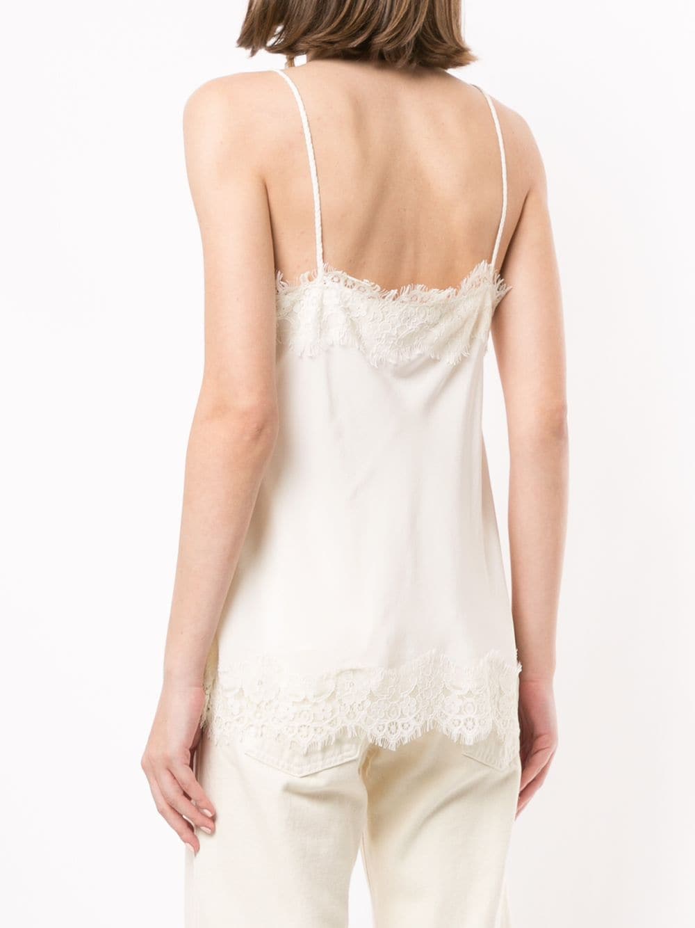 Zimmermann Lace Inserts Cami Top - White | Editorialist