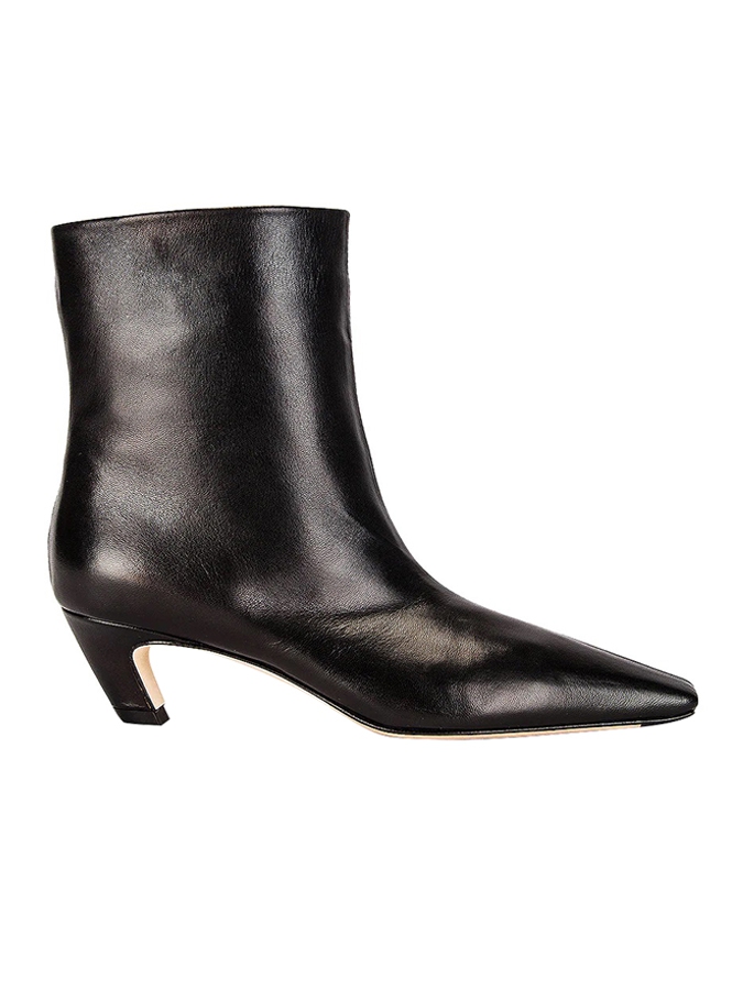 Khaite Arizona Slouch Ankle Boots - Black | Editorialist
