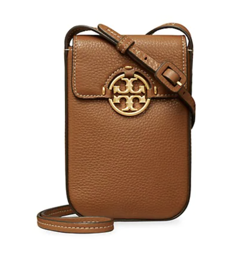 Buy Tory Burch Women's Miller Leather Phone Crossbody Bag Brown At 50