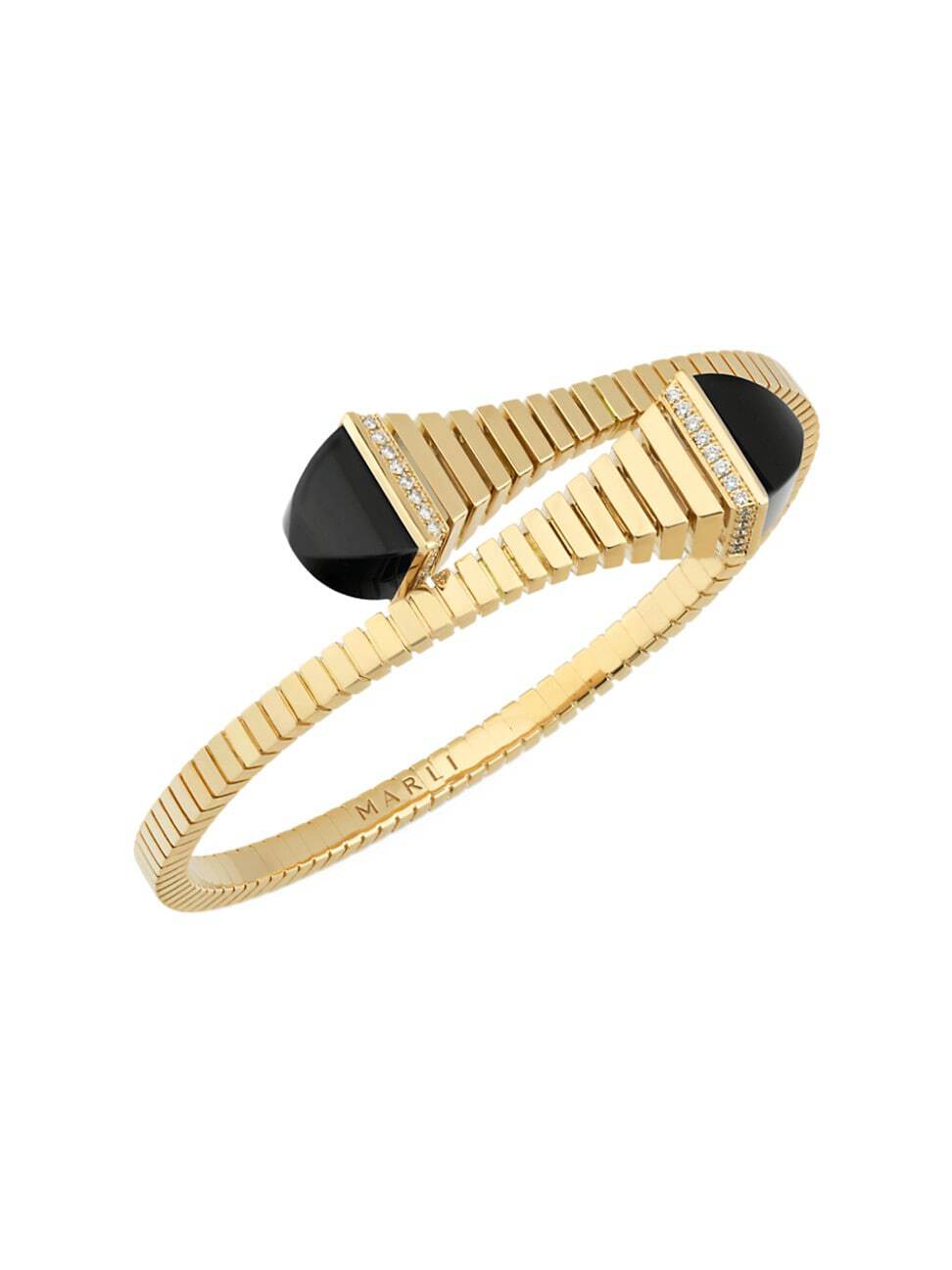Marli Women's Cleo By Marli Rev 18k Yellow Gold, Diamond & Black Onyx ...