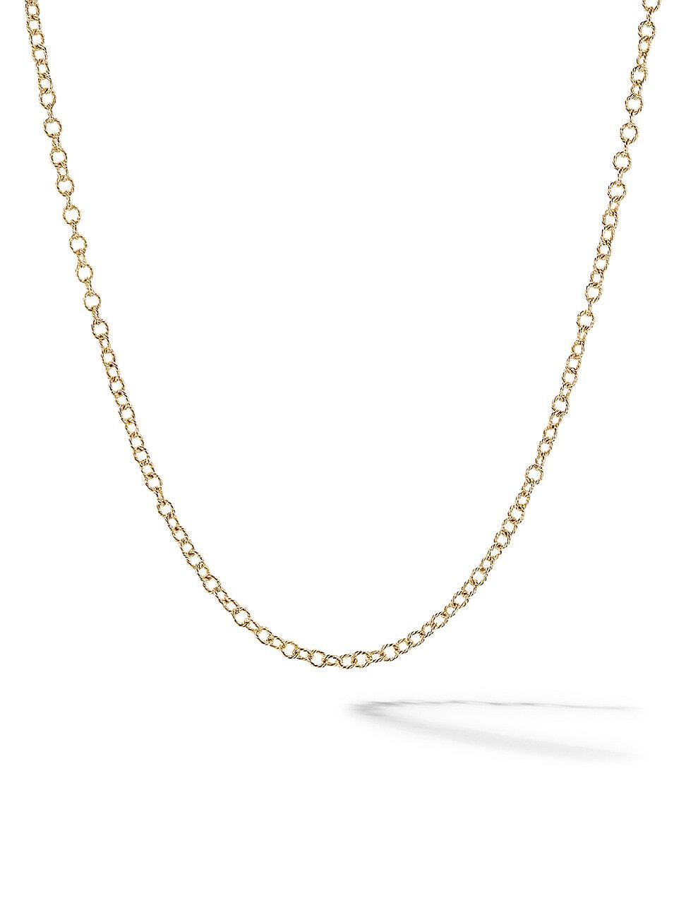 David Yurman Women's Small Cable Rolo Chain Necklace In 18k Yellow Gold ...