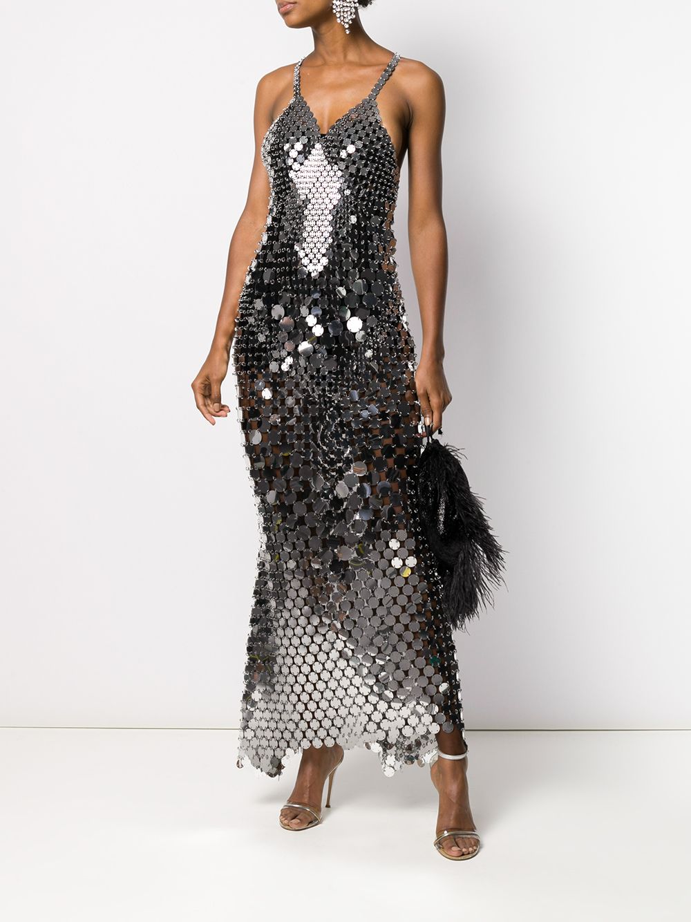 Buy Paco Rabanne Chain Mail Maxi Dress Silver At 12 Off Editorialist