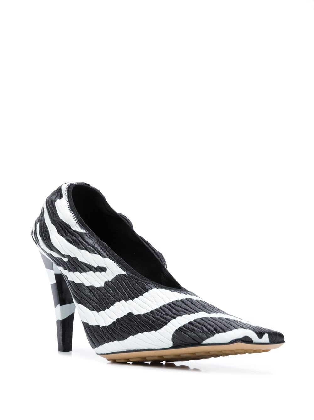 Bottega Zebra Print Pumps Black Editorialist