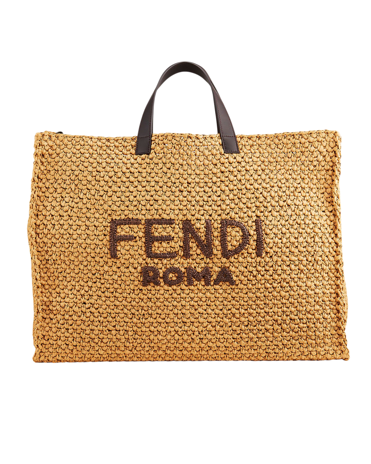 Fendi Men's Roma Raffia Tote Bag | Editorialist