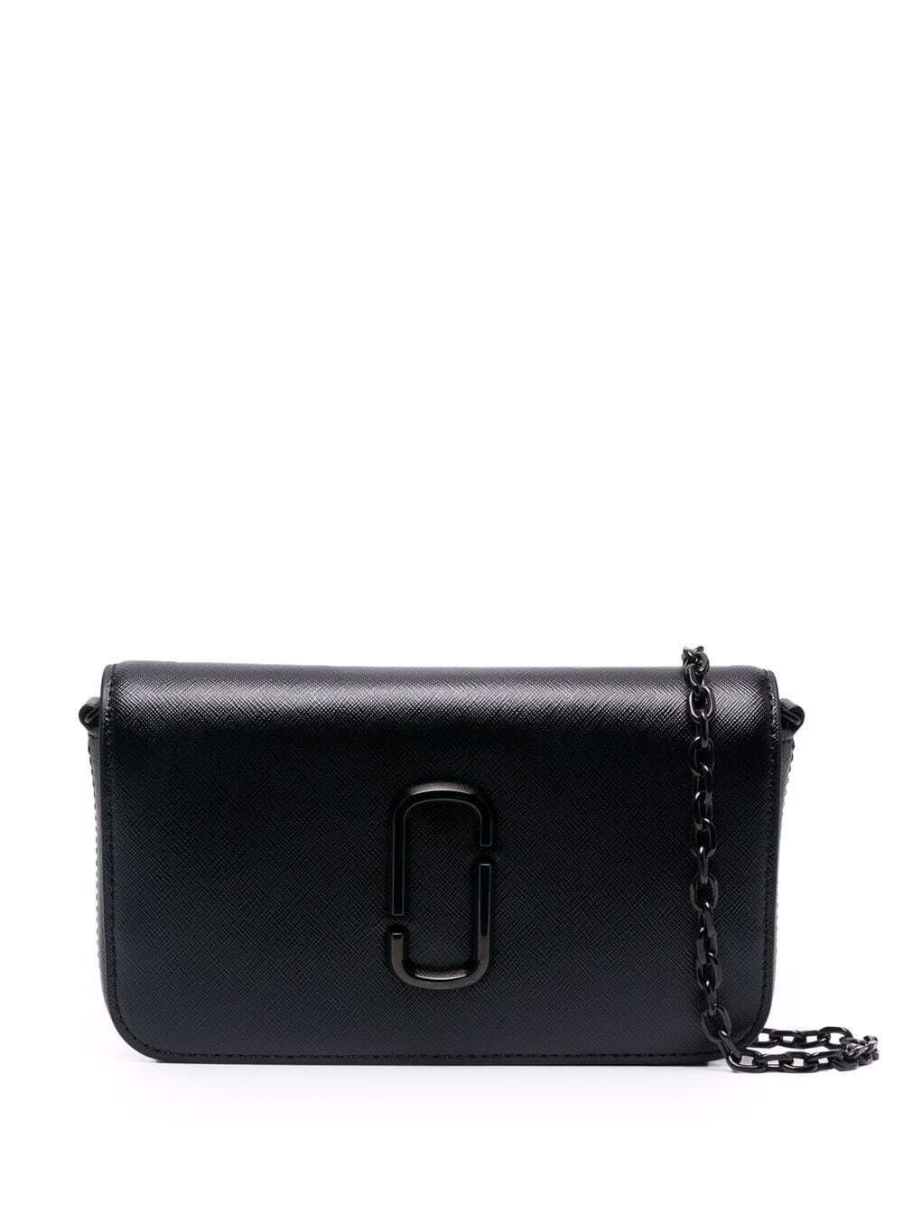 Marc Jacobs The Hotshot Leather Crossbody Bag Black Editorialist
