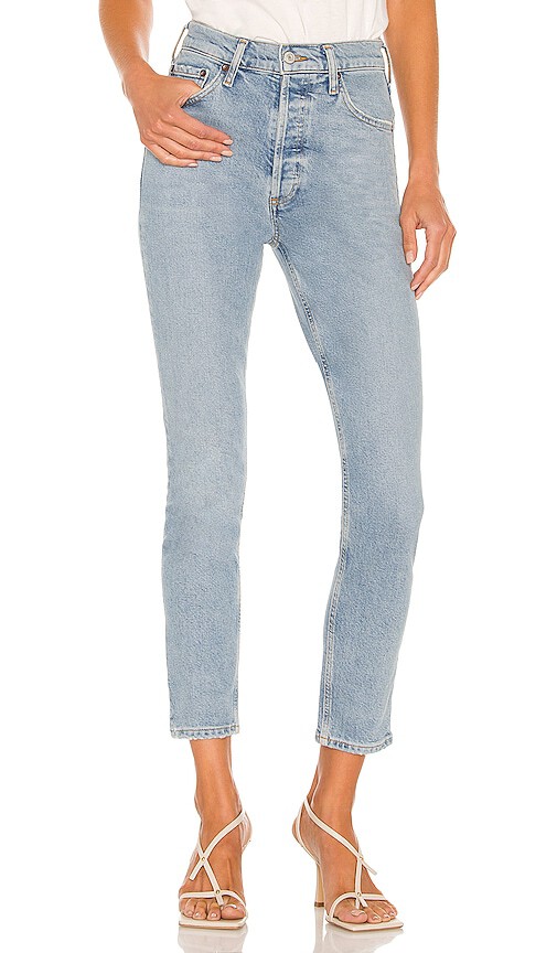 AGOLDE Nico High Rise Slim Jean In Blue 