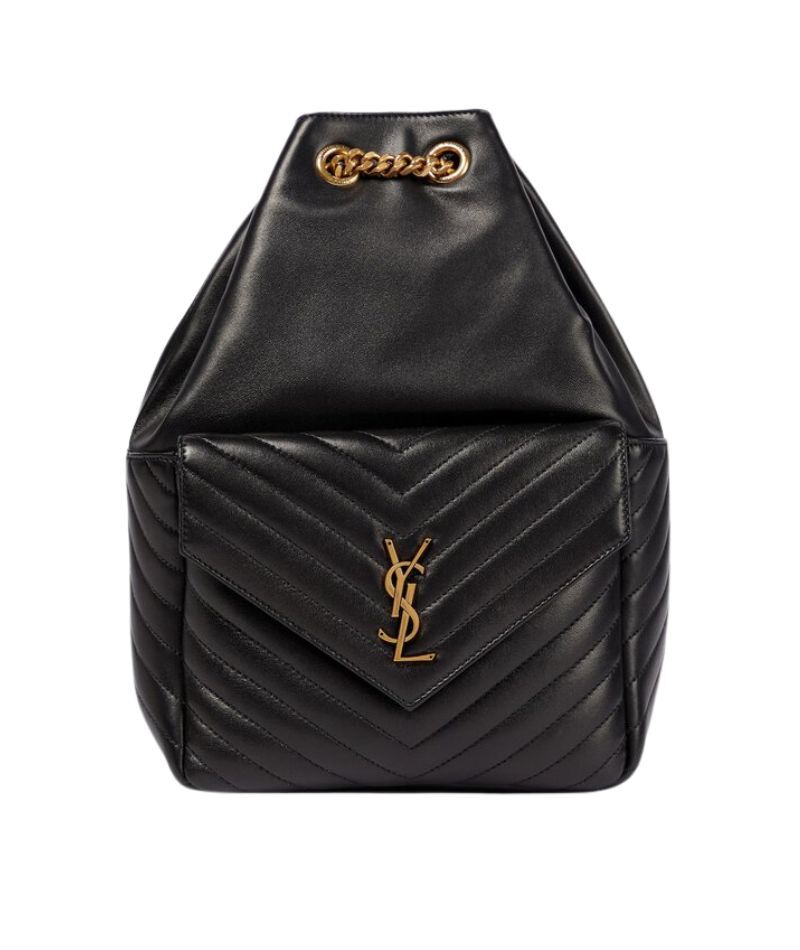 Saint Laurent Joe Quilted Lambskin Ysl Backpack Bag - Black | Editorialist