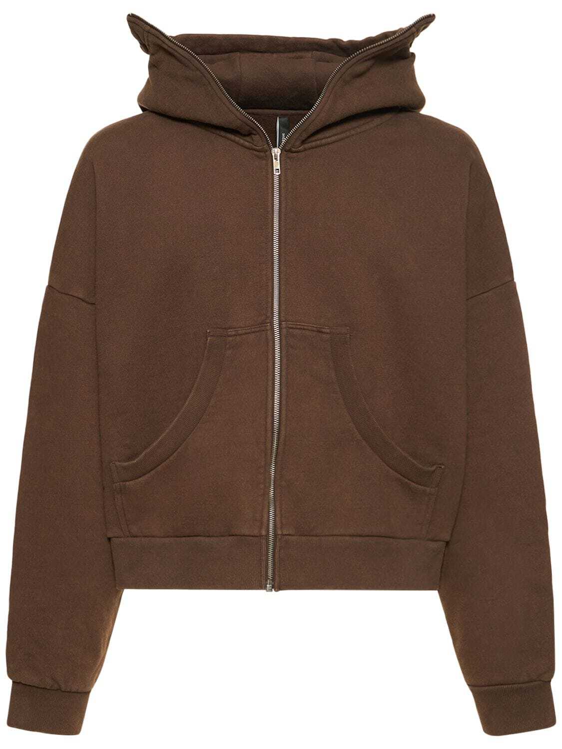 Washed Cotton Full Zip Hoodie - Editorialist