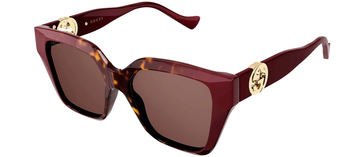 Gucci Gg1023s W 009 Square Sunglasses - Brown | Editorialist