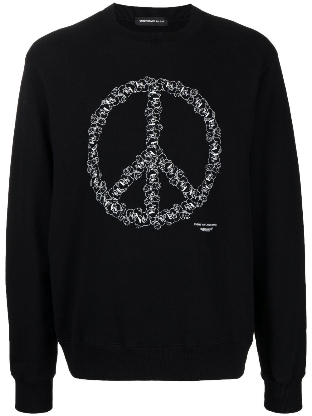 Undercover Peace Sign Print Sweatshirt | Editorialist