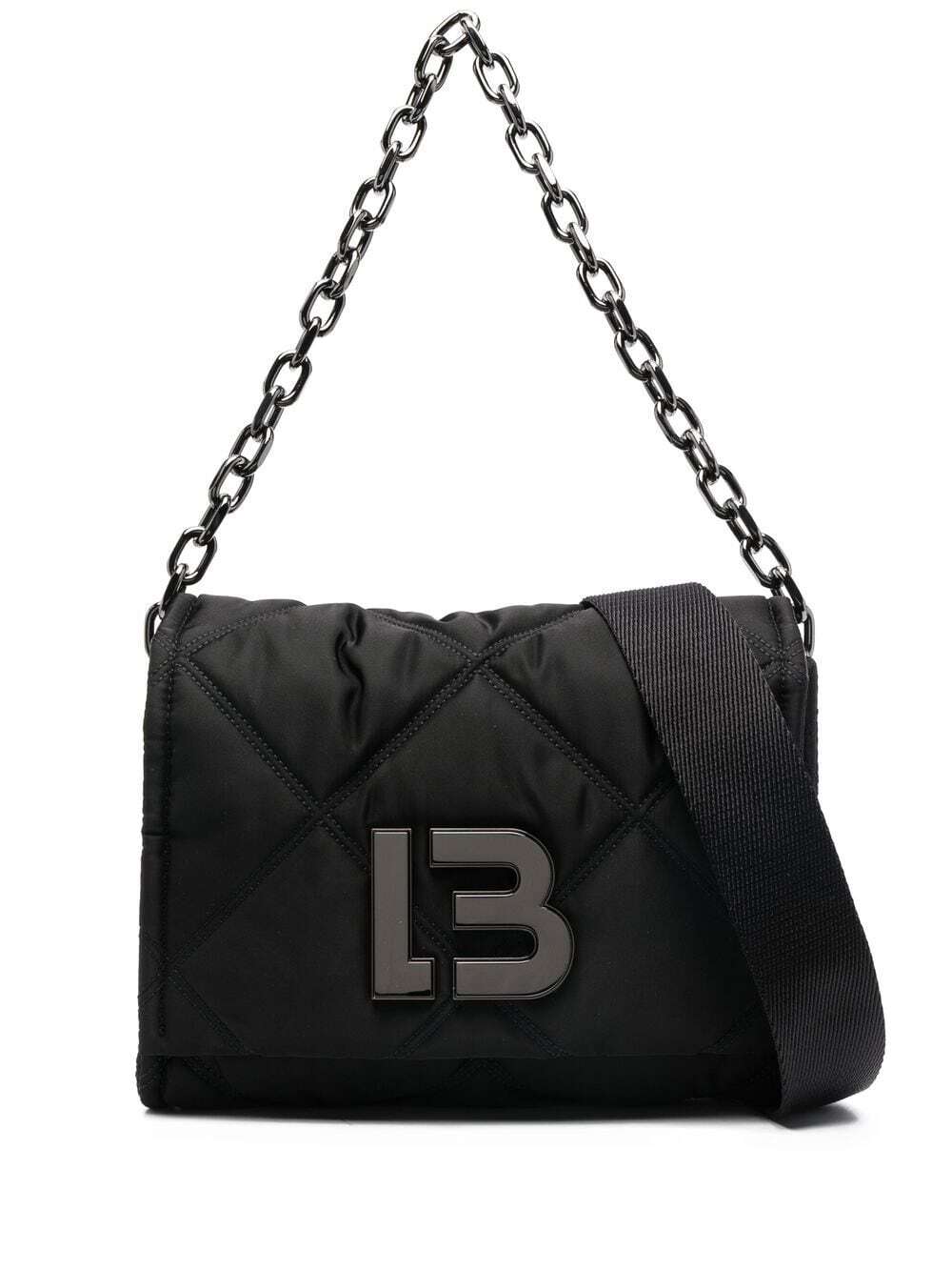 Bimba Y Lola Logo Plaque Quilted Shoulder Bag | Editorialist