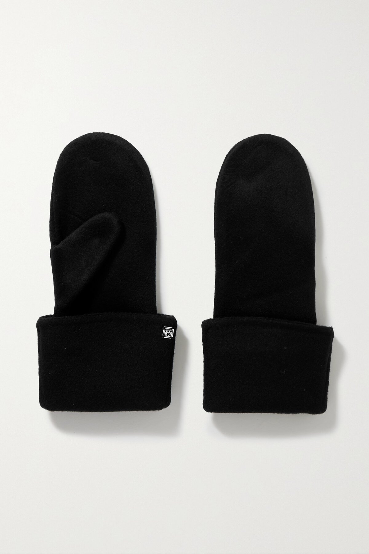 TOTÊME Logo Embellished Wool And Cashmere Blend Mittens | Editorialist