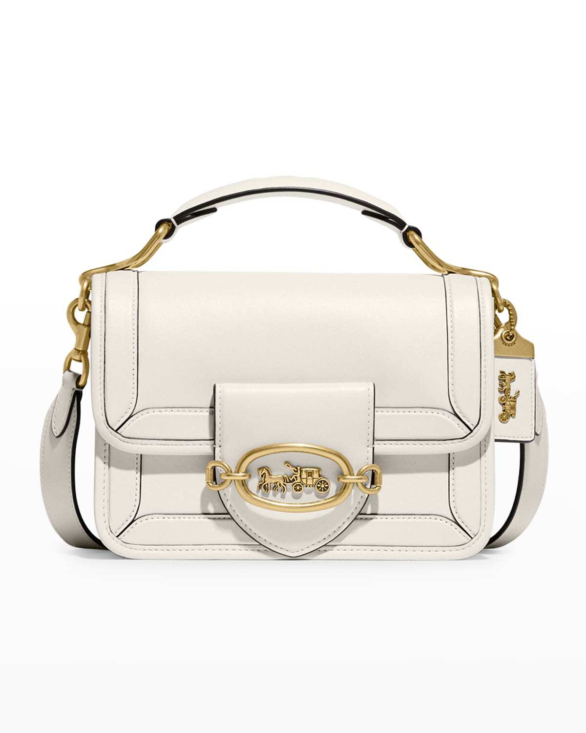 Coach Riley Glove-tanned Leather Shoulder Bag - Chalk | Editorialist