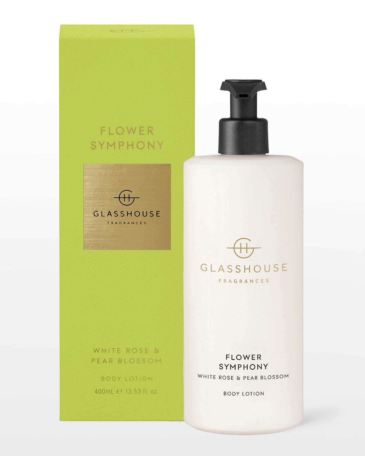 GLASSHOUSE FRAGRANCES 13.5 Oz. Flower Symphony Body Lotion | Editorialist