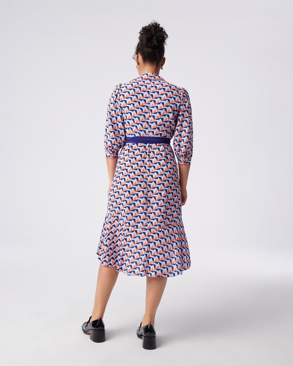 Ana Crepe Knee-length Wrap Dress 