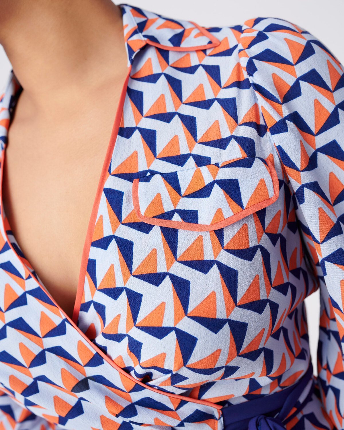 Ana Crepe Knee-length Wrap Dress 