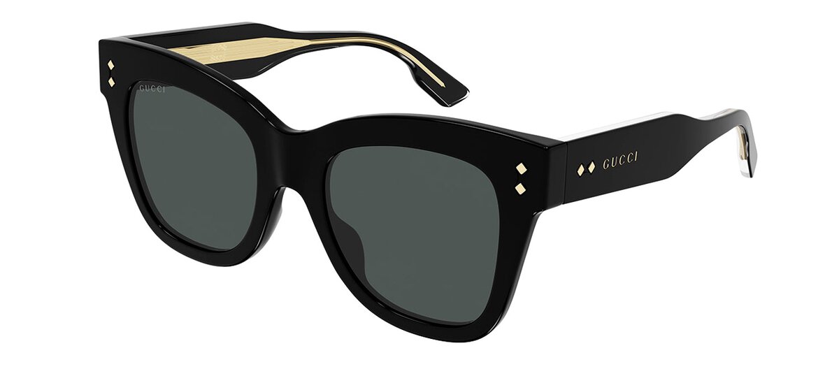 Gucci Gg1082s 001 Wayfarer Sunglasses - Grey | Editorialist