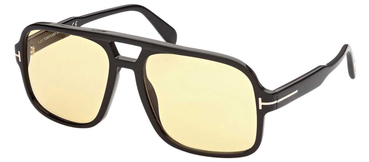 TOM FORD Falconer M Ft0884 01e Navigator Sunglasses - Yellow | Editorialist
