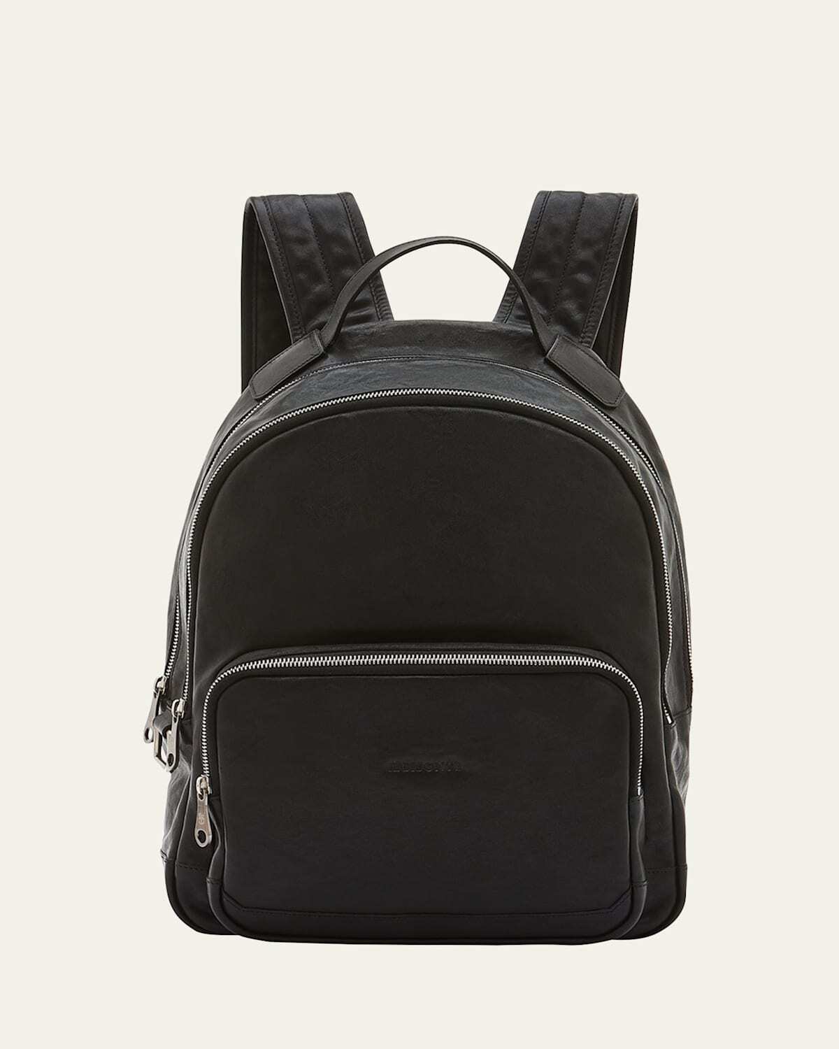 Il Bisonte Meleto Plus Leather Backpack - Black | Editorialist