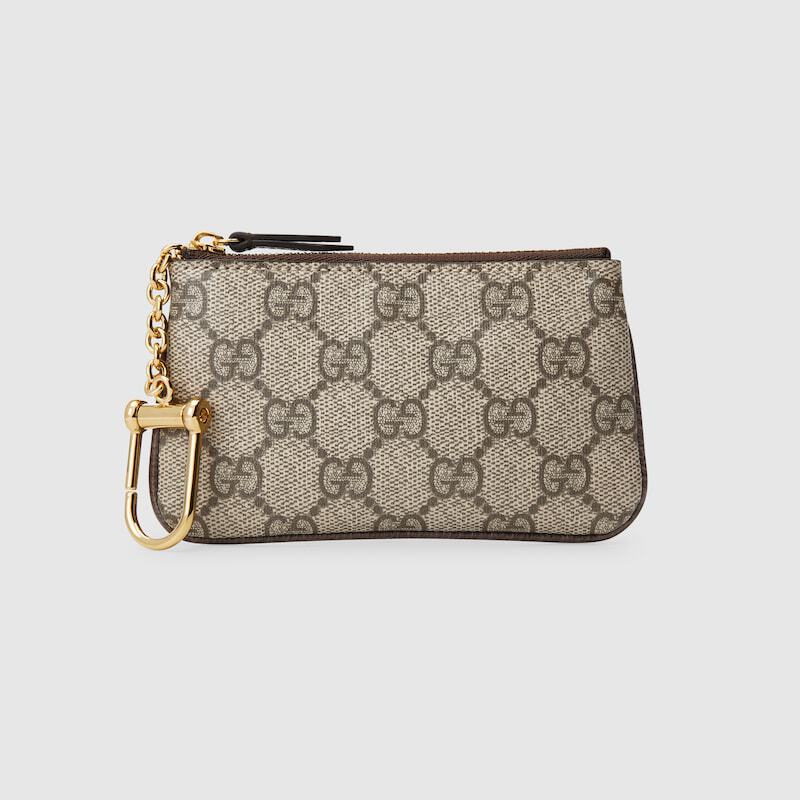 Gucci Ophidia Key Case Gg Canvas - Beige | Editorialist