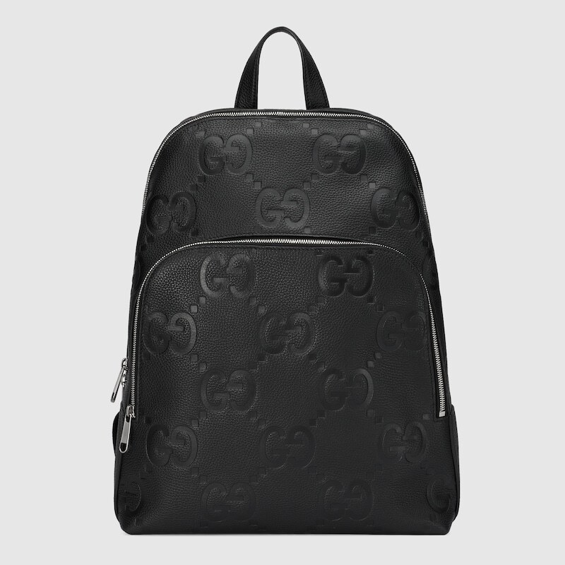 Gucci Large Jumbo Gg Backpack Leather - Black | Editorialist