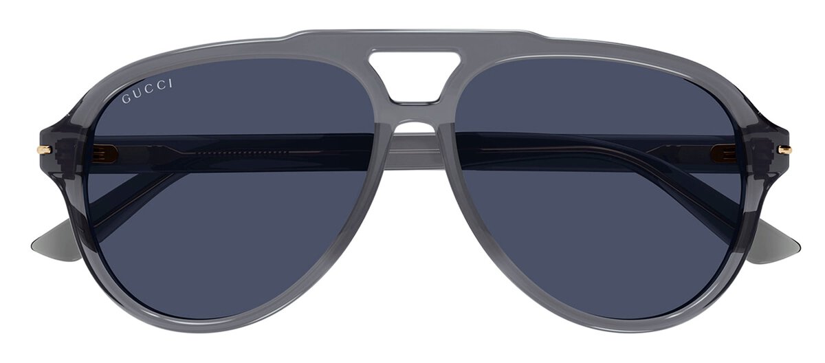 Gucci Gg1443s M 005 Aviator Sunglasses - Blue | Editorialist
