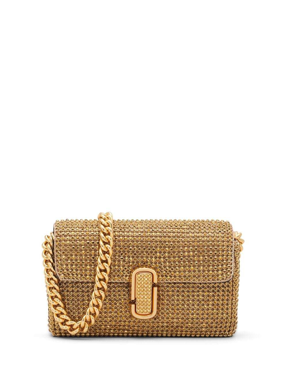 Buy Marc Jacobs The J Marc Rhinestone-embellished Mini Bag - Gold At 49 ...
