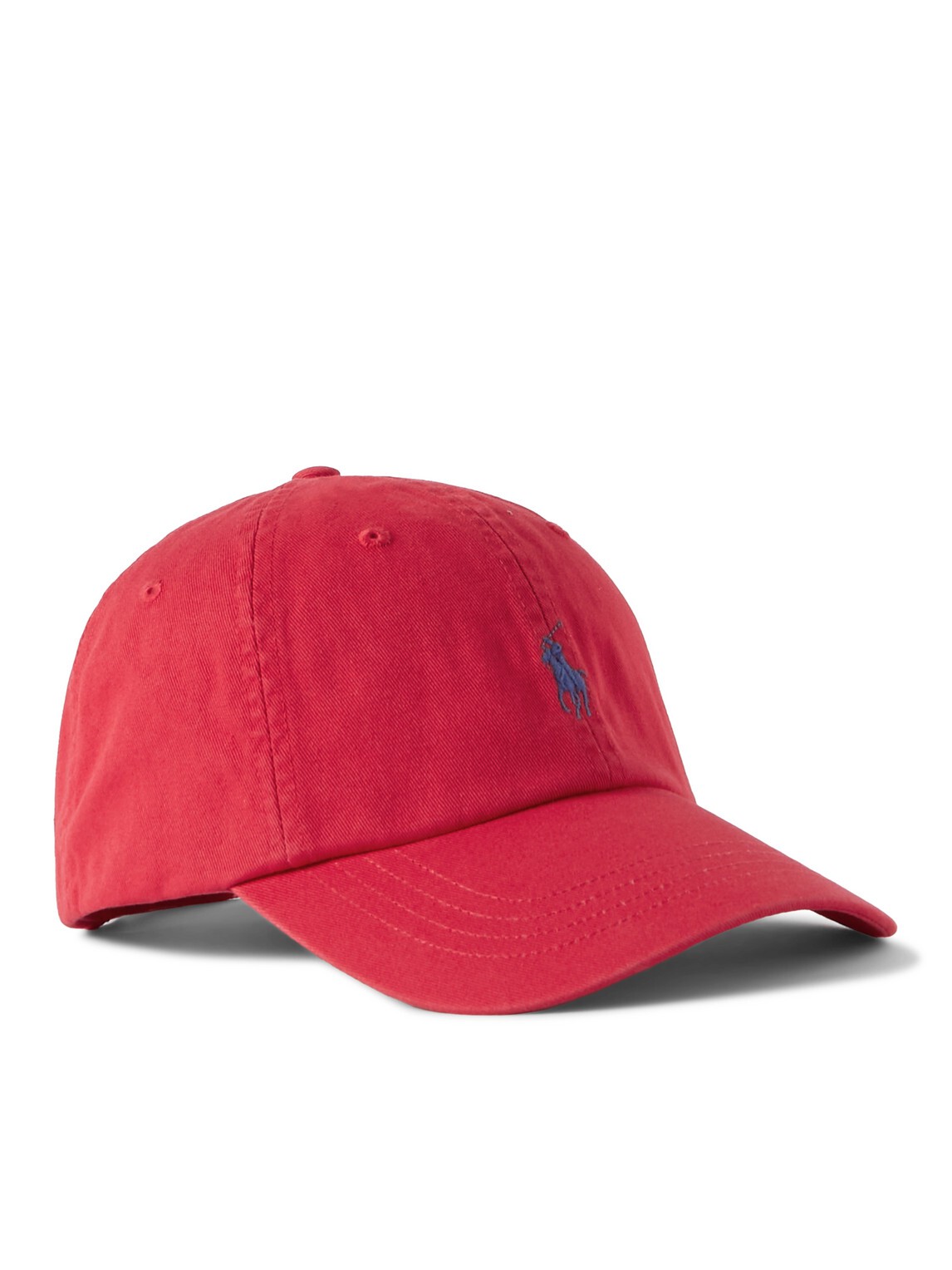 Ralph Lauren Logo-embroide Cotton-twill Baseball Cap - Red | Editorialist