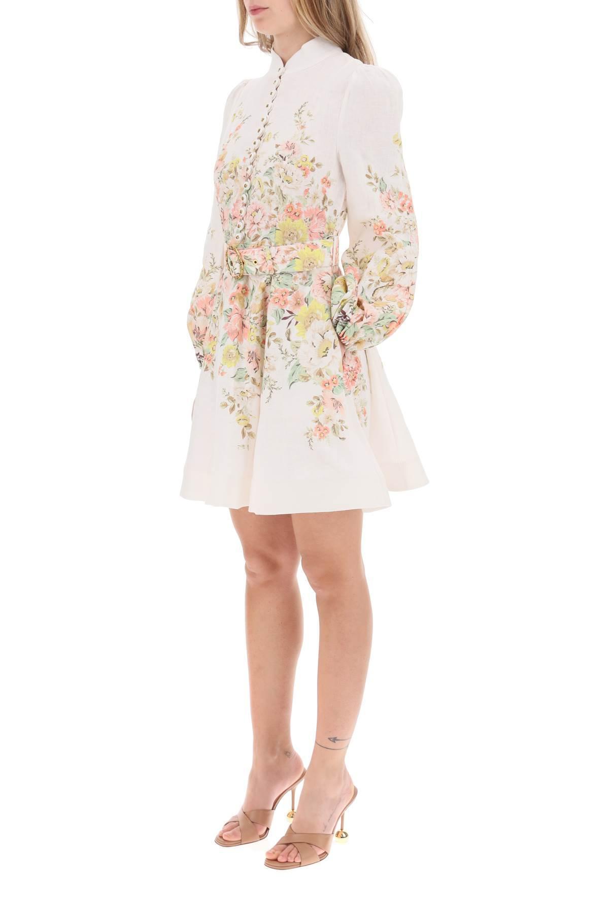 Zimmermann Matchmaker Floral Dress - White | Editorialist