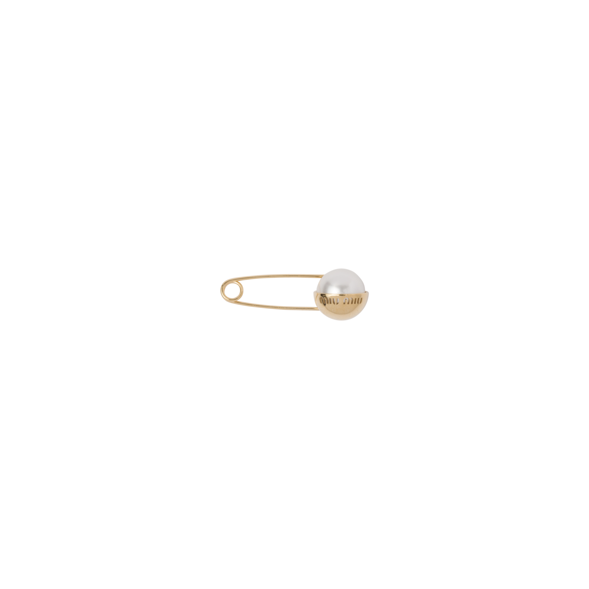 Miu Miu Metal And Pearl Brooch | Editorialist