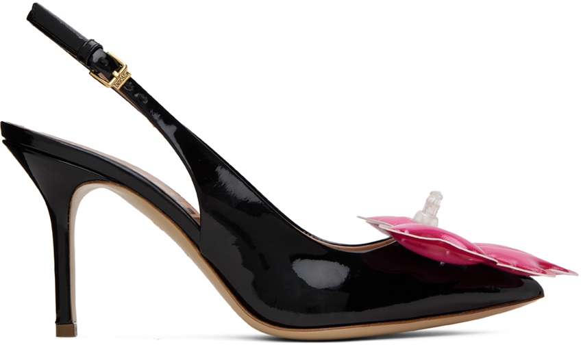Moschino Black Inflatable Bow Pumps In 000 * Nero - 71% Off | Editorialist