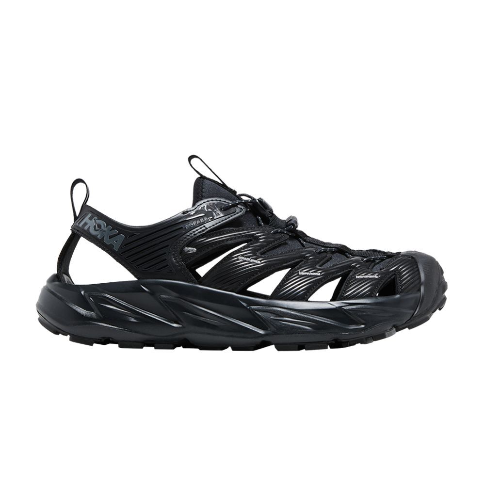 Hoka Hopara Sandals In Black | Editorialist