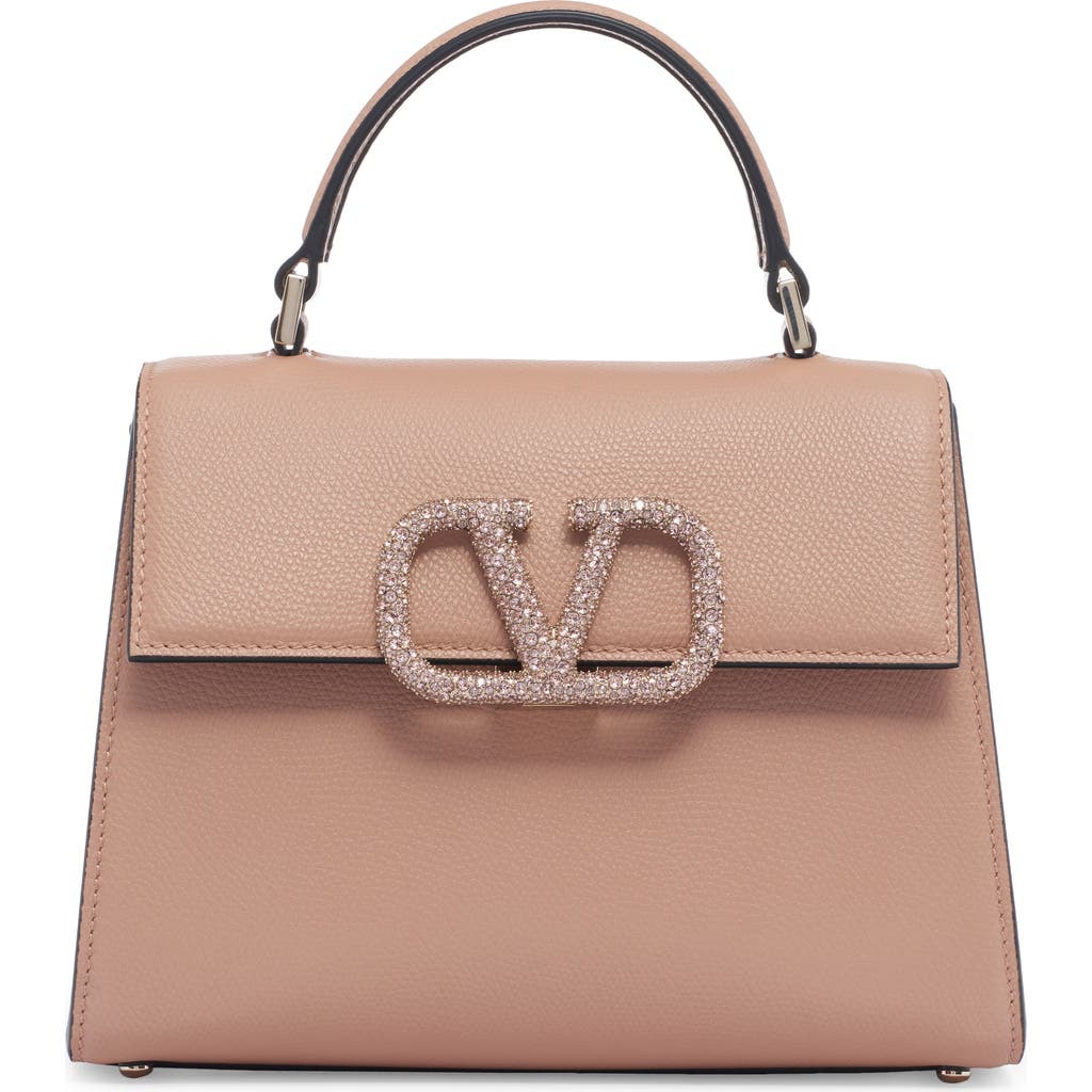 Valentino Garavani Vsling Top Handle Bag - Kfj Rose Cannelle 