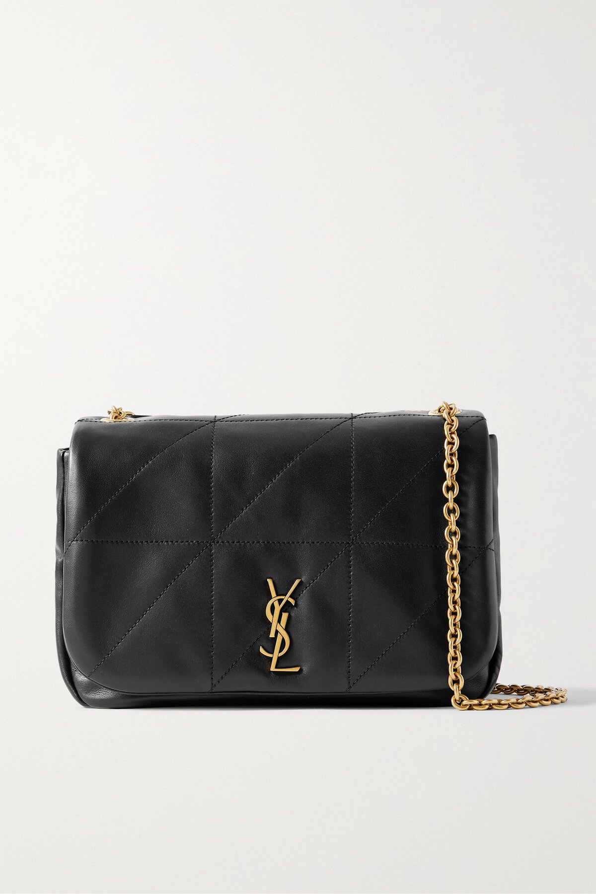 Saint Laurent Jamie Small Quilted Leather Shoulder Bag - Black | Editorialist