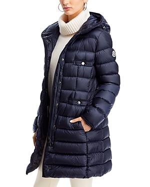Moncler Hirma Hooded Down Puffer Coat - Black | Editorialist