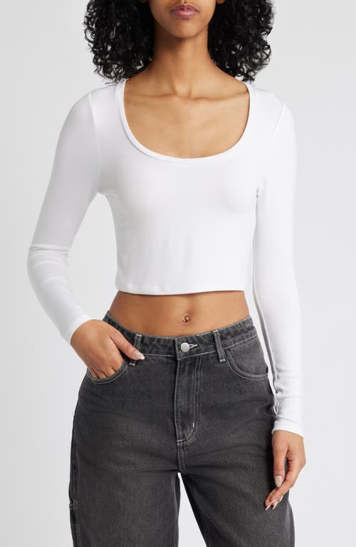 Pacsun Kelly Long Sleeve Top In White - 45% Off | Editorialist
