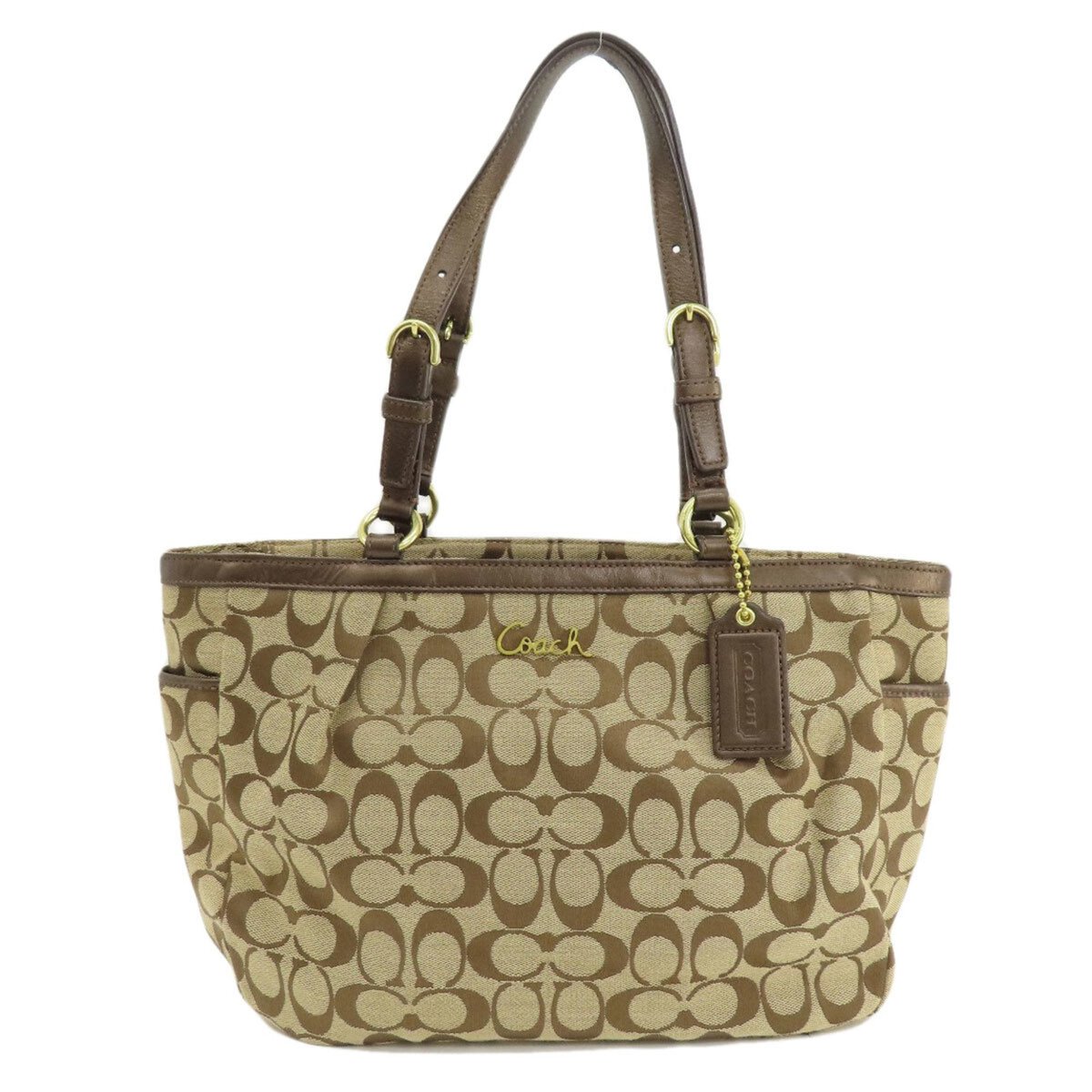Buy Coach Signature Canvas Tote Bag - Brown At 22% Off | Editorialist