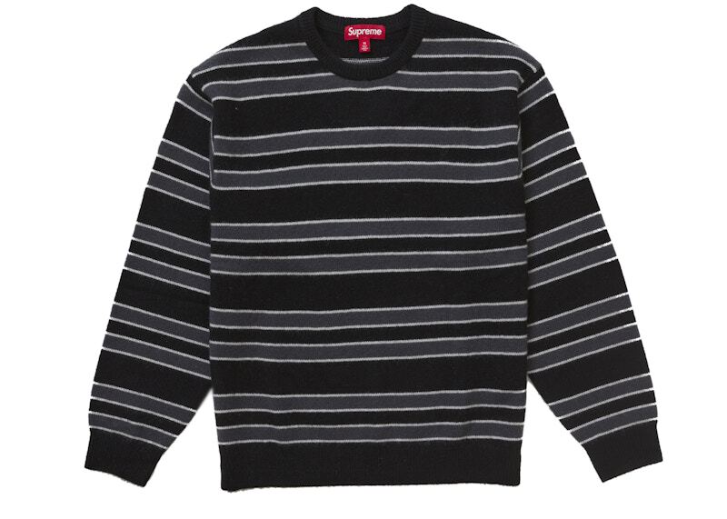Supreme Cashmere Striped Sweater - Black Stripe | Editorialist