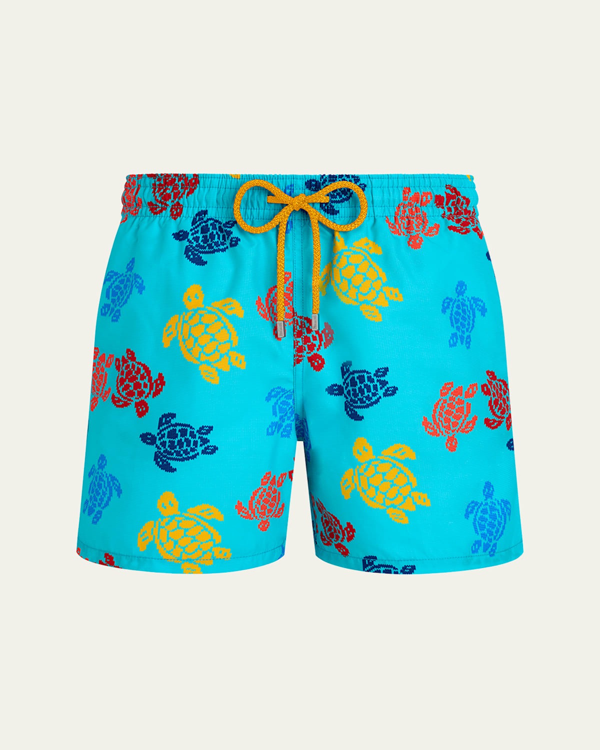 VILEBREQUIN Men Long Swim Shorts Eiffel Turtles