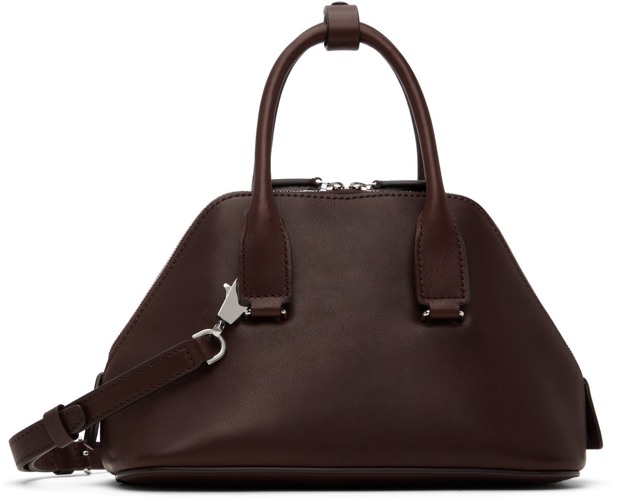 The Row Mini Devon Top Handle Bag - Dbp Dark Brown Pld | Editorialist