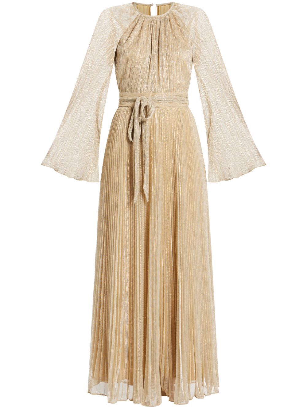 Simkhai Pleated Dress - Gold | Editorialist