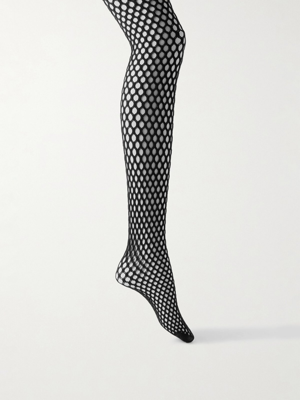 Wardrobe.NYC Rhw Wool-blend Fishnet Tights - Black | Editorialist