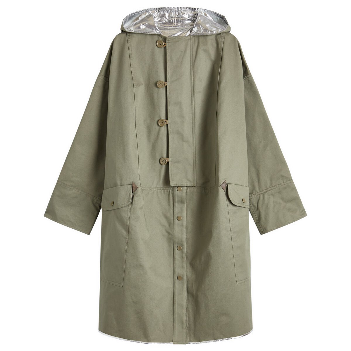 Rabanne Reversible Parka Jacket - Green | Editorialist
