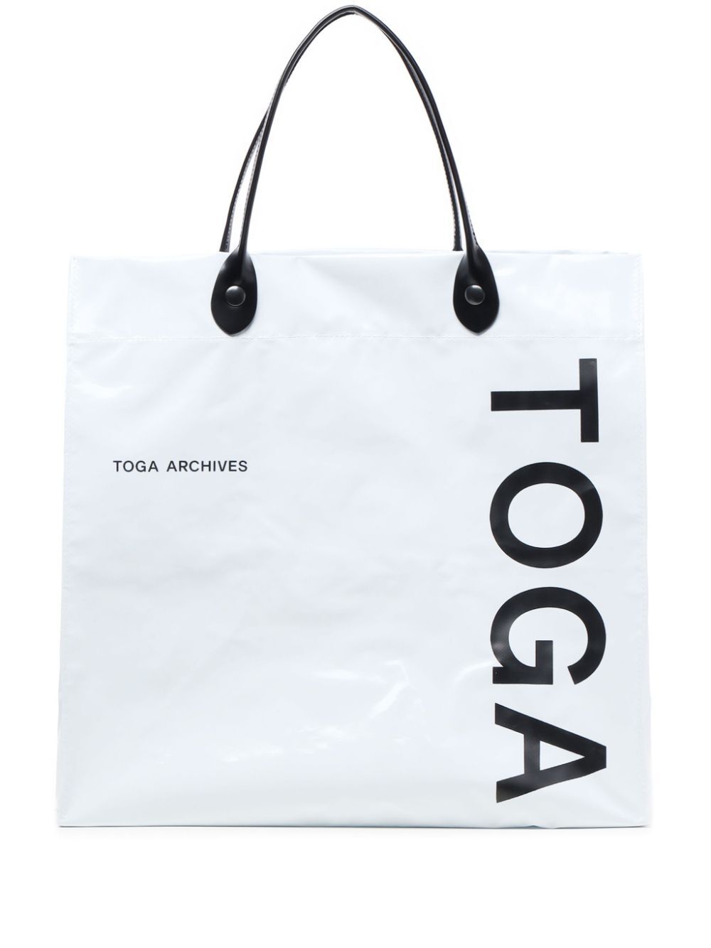 Toga Logo-print Tote Bag - Black | Editorialist