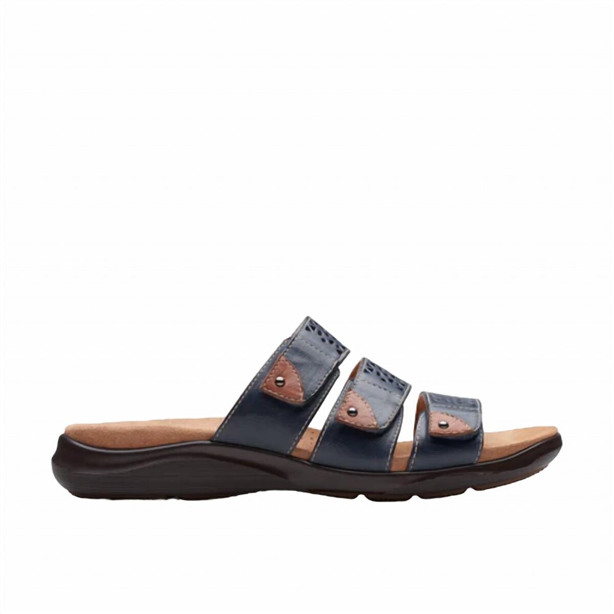 Clarks Kitly Walk Sandals In Navy - Blue | Editorialist