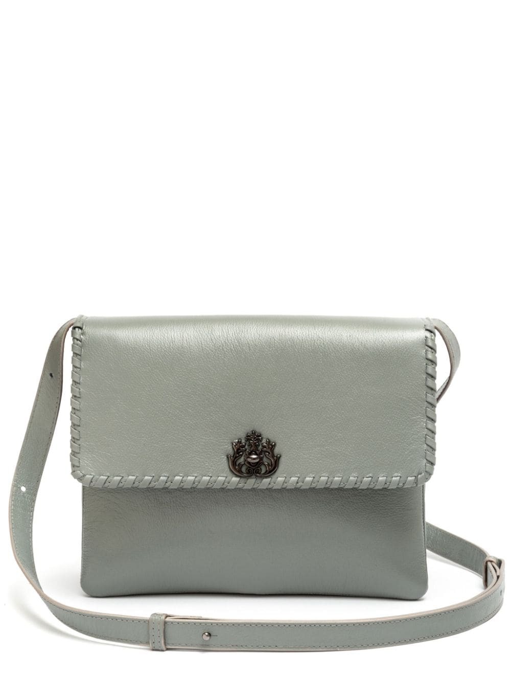 ISLA New Camille Leather Shoulder Bag - Grey | Editorialist