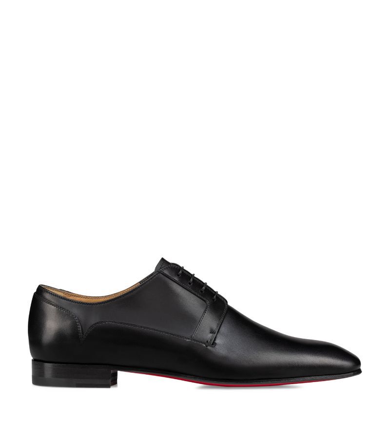 CHRISTIAN LOUBOUTIN Chikito Patent Leather Derby Shoes - Black ...
